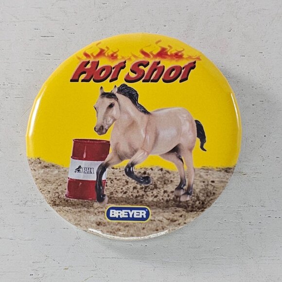 Breyer | Accents | Vintage Breyer Horse Hot Shot Button Pin | Poshmark